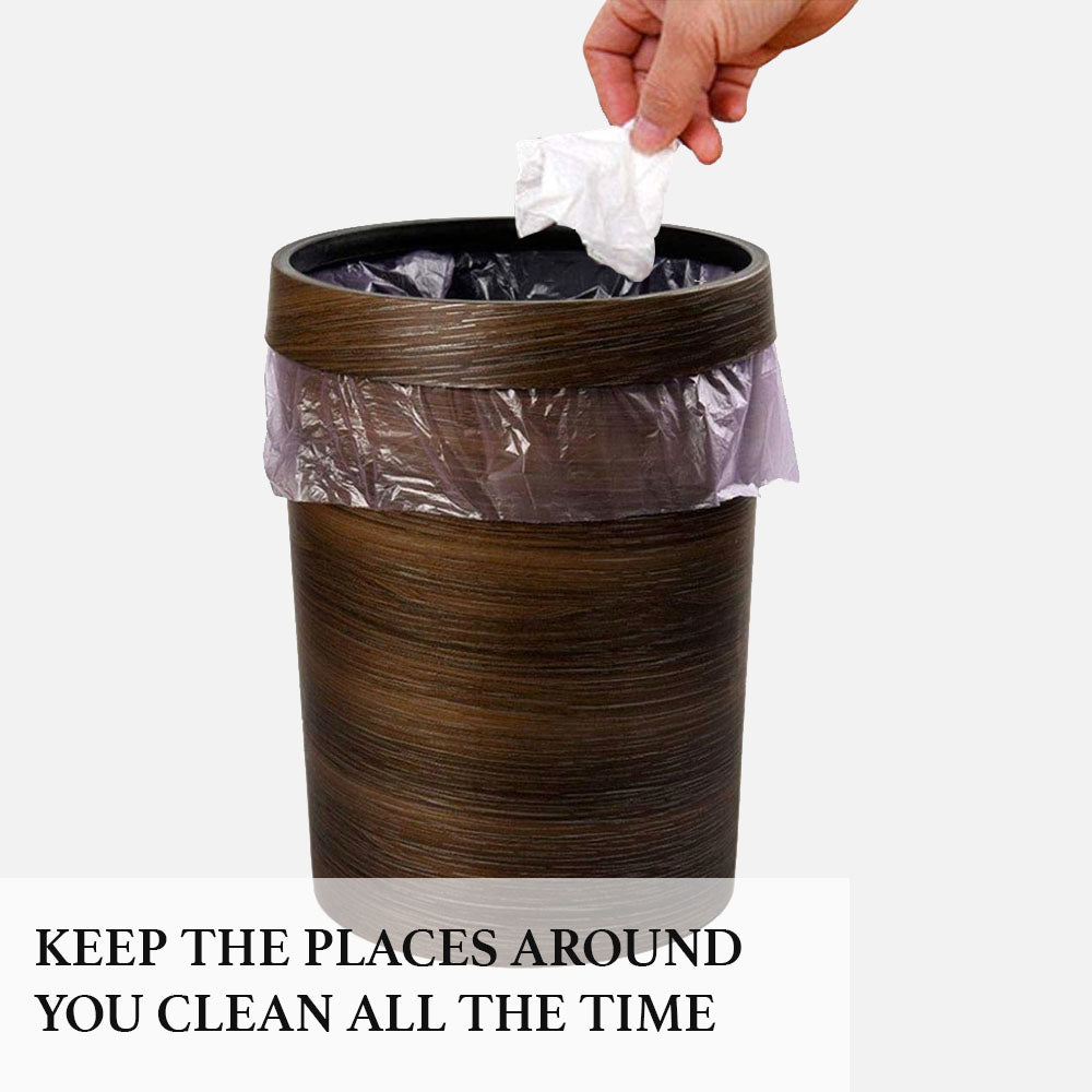 Waste Bins - Hipsteen Retro Style Pressing Ring Plastic Trash Can Hous ...